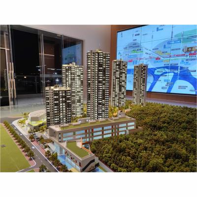 China Multi Story Architectural Scale Model 1:100 Urban Architecture Model Green Landscaping for sale