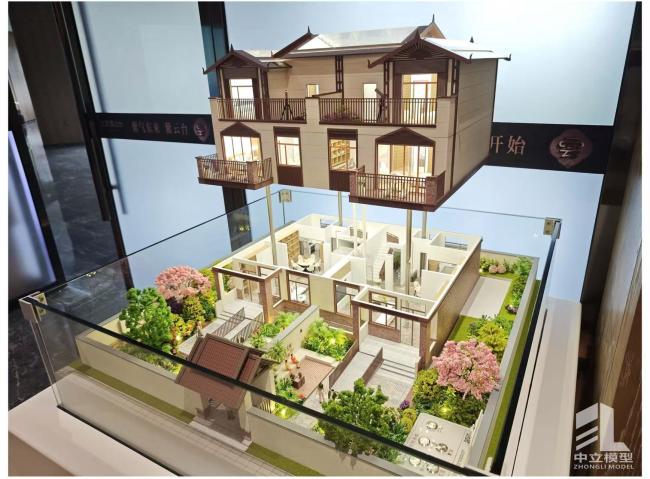 Luxurious villa model view 3