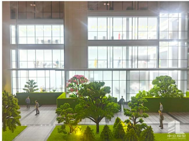 Industrial park model close-up