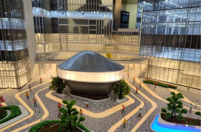 Architectural scale model - landscaping