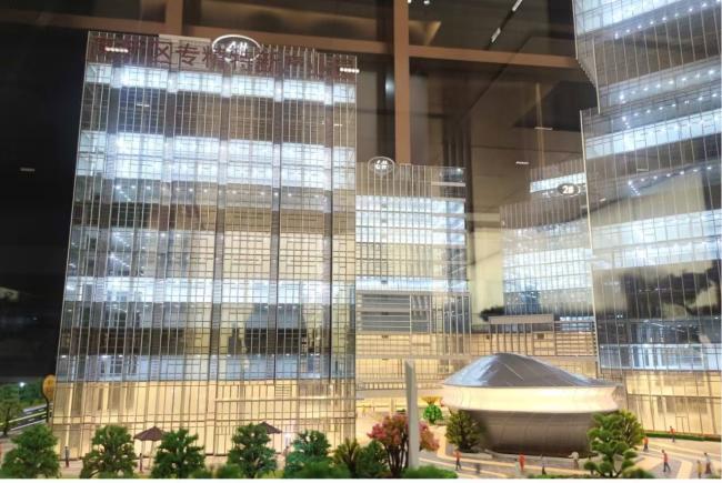 Architectural scale model - lighting detail