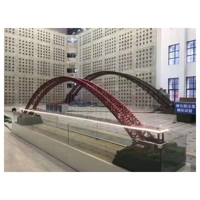 China 1:100 Model Railway Suspension Bridge Simulation Building Model Railroad Bridges for sale