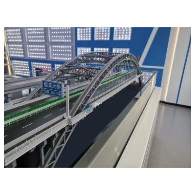 China 1:100 Model Railway Suspension Bridge Simulation Building Model Railroad Bridges for sale