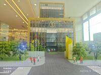 Quality Commercial Office 1:150 Scale Model Modern With Landscaping And Road Design for sale