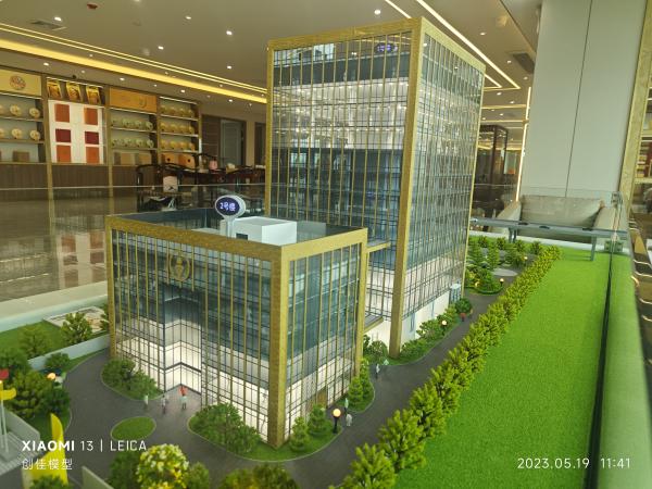 Quality Commercial Office 1:150 Scale Model Modern With Landscaping And Road Design for sale