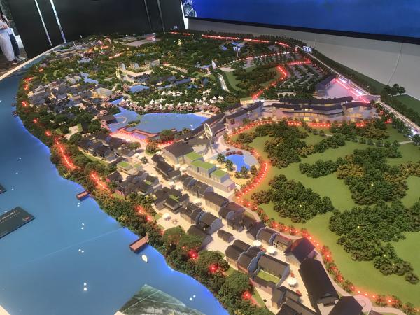 Quality 1:150 Traditional Chinese Ancient Town Model Architectural Customized for sale