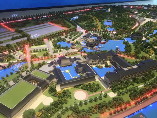Quality 1:150 Traditional Chinese Ancient Town Model Architectural Customized for sale
