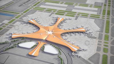 China 1:200 Scale Model Airport Illuminated International Airport Scale Model for sale