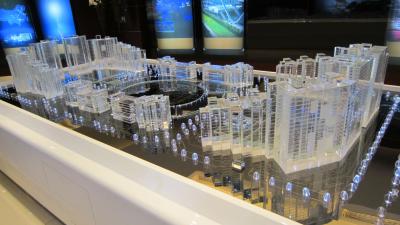 China Transparent Architectural Scale Model Multi Building Scale Model For Real Estate for sale