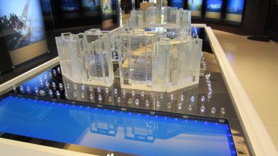 China Transparent Architectural Scale Model Multi Building Scale Model For Real Estate for sale