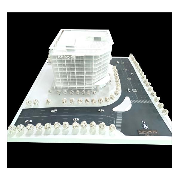 Quality Office Building Models Architectural 1:150 With Glass Facade And Urban for sale