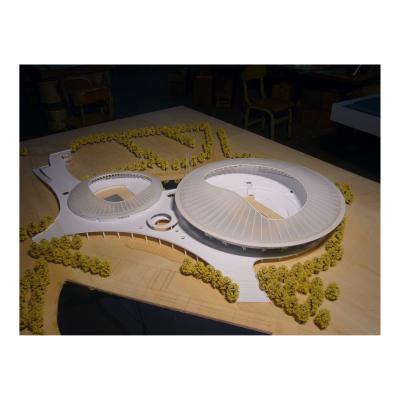 China Architectural Model of Modern Stadiums with Detailed Landscaping for Display and Presentation for sale