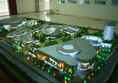 China Architectural Model of a Modern Sports Stadium with LED Lighting and Detailed Landscaping for Exhibitions for sale