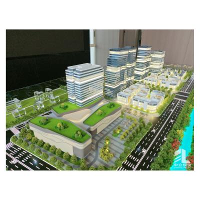 Cina Modello architettonico in scala personalizzato per l'esposizione di pianificazione urbana con luci LED e tecnologia 3D in vendita