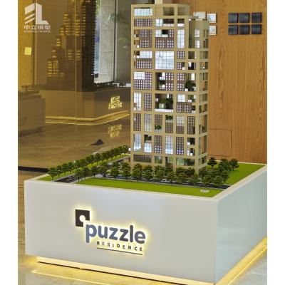 China Residência Puzzle - Modelo Arquitetônico em Escala para Exibição Profissional à venda