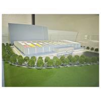 China AI Powered Intelligent Logistics Center Scale Architectural Model 1:100 Automated Storage Sorting System Showcase for sale