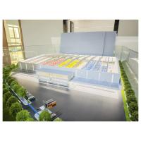 China AI Powered Intelligent Logistics Center Scale Architectural Model 1:100 Automated Storage Sorting System Showcase for sale