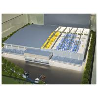 China AI Powered Intelligent Logistics Center Scale Architectural Model 1:100 Automated Storage Sorting System Showcase for sale