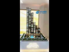 high quality plastic material architectural scale model making miniature building model