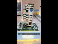 architectural scale model high fidelity industrial park showcase for precise zone planning
