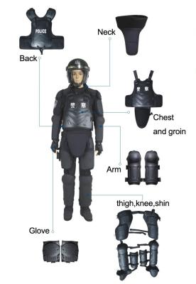 China Roupa tática do equipamento anti-motim do terno da armadura da proteção do joelho com estrutura biônico à venda