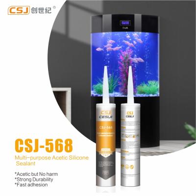 China HabitAcetic Universal Silicone Sealant for Doors / Windows / Glass for sale