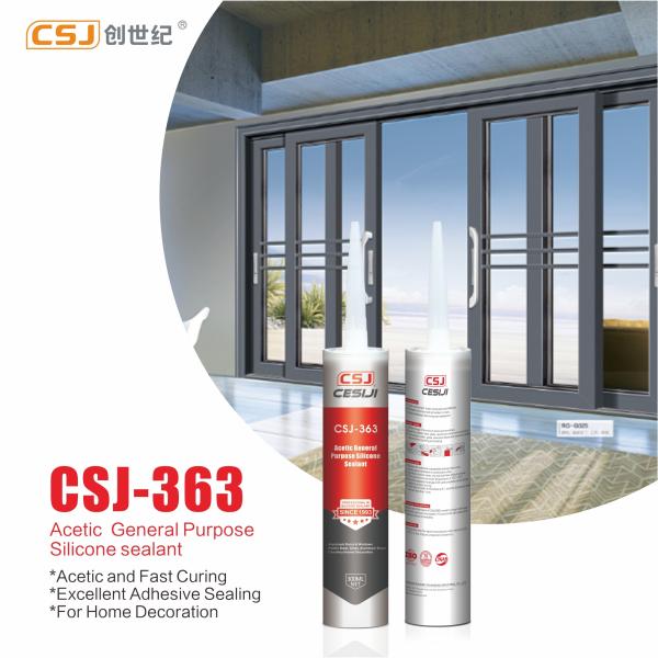 Quality General Purpose Acetic Silicone Sealant Fast Curing For Glass Adhesion for sale