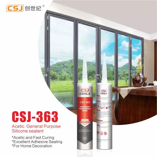 Quality Acetic Cure General Purpose Silicone Sealant For Windows / Glass for sale