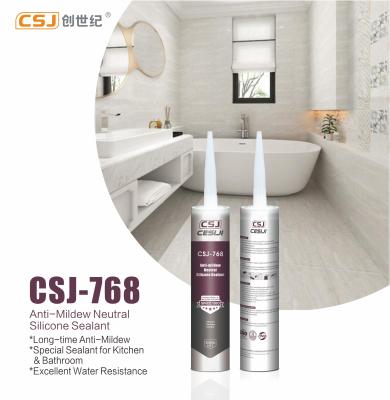 China Neutral Cure Mildew Resistant Silicone Sealant For Sanitary Applications for sale