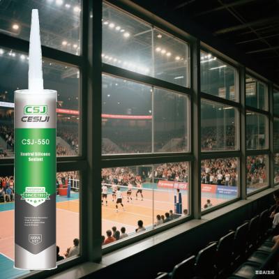 중국 창호 시공/유리 접착용 중성 경화 내후성 실란트 판매용