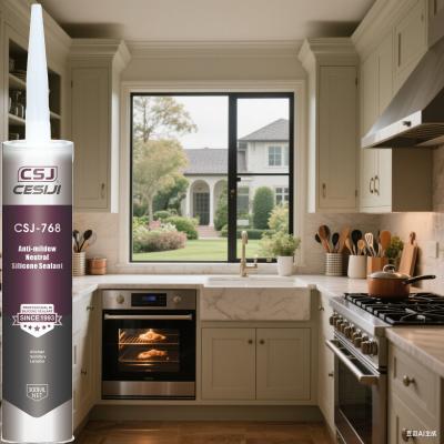 Cina Agente di sigillamento in silicone neutro e rispettoso dell'ambiente Flessibile da - 50°C a 150°C in vendita