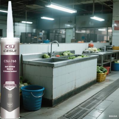 Cina Sigillante siliconico neutro antimuffa per installazione in cucina e bagno in vendita