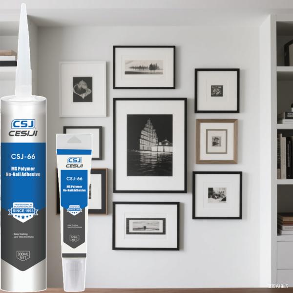 Quality MS Polymer No Nail Adhesive For Shelves Mirrors Frames Installation for sale