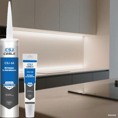 China Multi Color MS Polymer No Nail Adhesive For Seamless Decor Bonding for sale