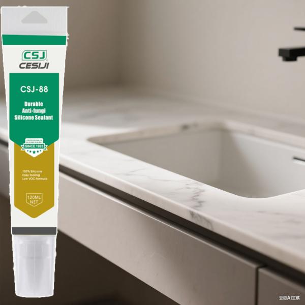 Quality Wide Temp Range Silicone Sealant Anti Fungal 120mL Works -30℃ To 250℃ for sale
