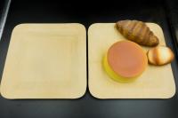 China Rectangle Dinner Disposable Bamboo Plate Natural Color Customized for sale