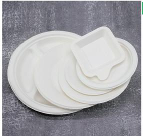China Van de Tarwestraw dinnerware set food biodegradable van de suikerrietpulp de Meeneem Verpakking Te koop