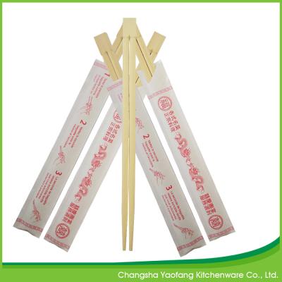 China Eetstokjes van het de Tweelingenbamboe van aard de beschikbare 24 cm; Open Document Verpakking Te koop