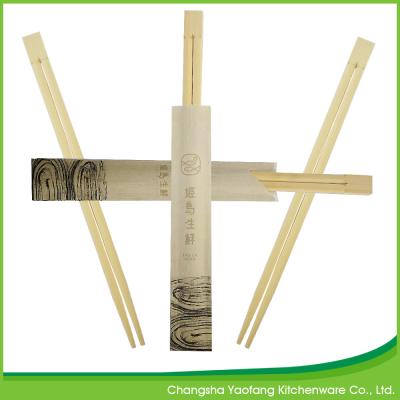 Chine Baguettes en bambou de jumeaux jetables de la nature 24cm ;  Emballage de papier ouvert à vendre