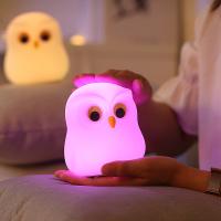 China Owl Illusory Night Light With Wireless Touch Sensor And Timer For Lighting Solutions for sale