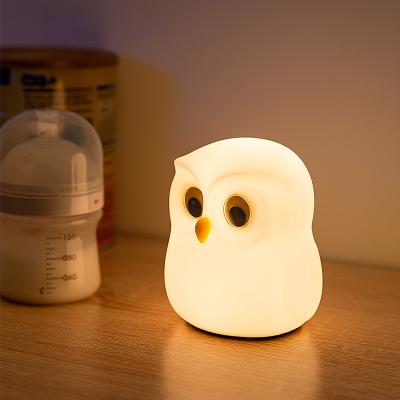 China Owl Illusory Night Light With Wireless Touch Sensor And Timer For Lighting Solutions for sale