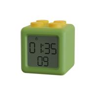 China Design Square ABS Table Clock with Professional Minimalist and Decorative Block Timer for sale