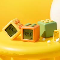 China Design Square ABS Table Clock with Professional Minimalist and Decorative Block Timer for sale