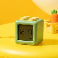 China Design Square ABS Table Clock with Professional Minimalist and Decorative Block Timer for sale