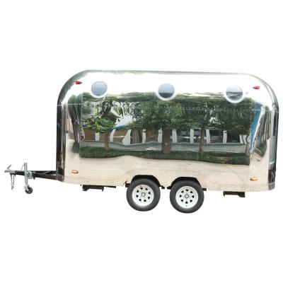 China Fast Food Trailer in United States with Kitchen Equipment and Small Mobile Kitchen for sale