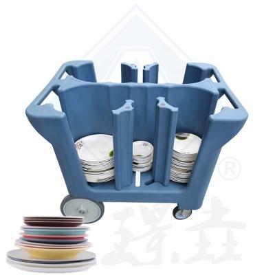 China Customized Color Dish Collecting Trolley for Restaurant Efficiency and Organization for sale