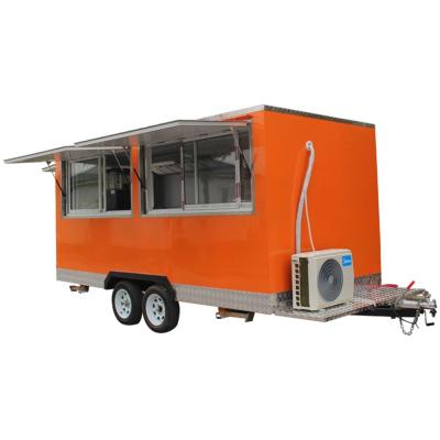 China Complete Kitchen and Equipment Optional Food Machines Food Vending Van Catering Trailer for sale
