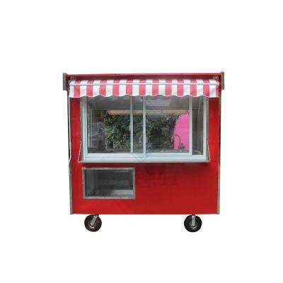 중국 2020년 전기 트럭과 밀 재료를 탑재한 모바일 커피숍 트레일러 판매용