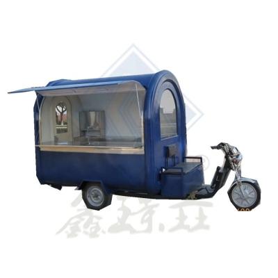 China Street Food Trike Bike Coffee Crepes Food Cart with Bicycle Motorcycle Food Truck 220*160*210 for sale
