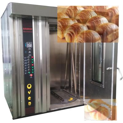 China Heating Source Electric/Diesel/Gas 32 Trays Rotary Furnace Rotary Oven for Bread Automatic for sale